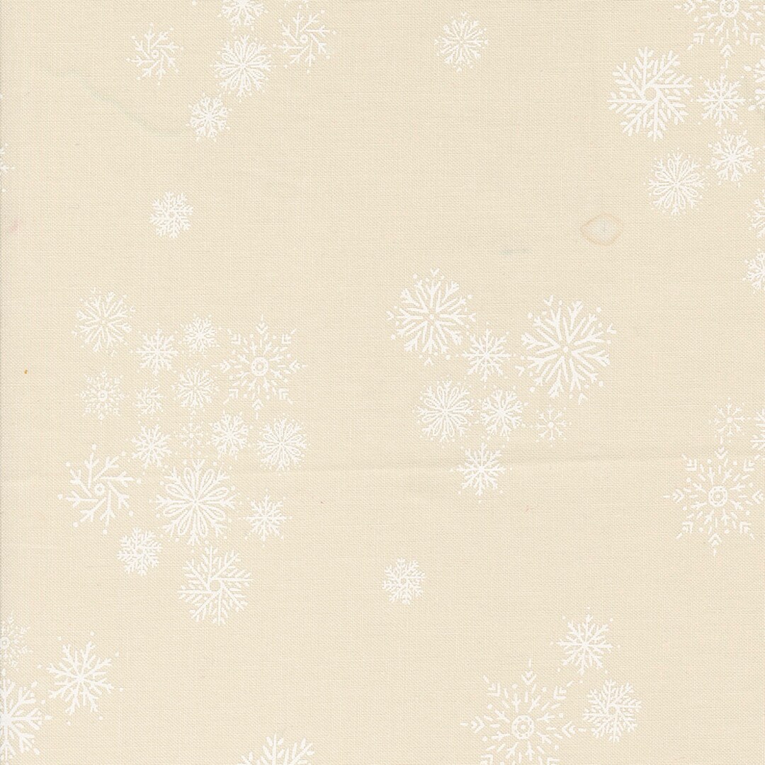 Moda Cozy Wonderland Snowflake Natural White (45596 31) 1/2-yard ...