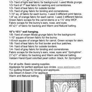 Springtime Bunny Table Runner Pattern*easter Table Runner*bunny Table ...