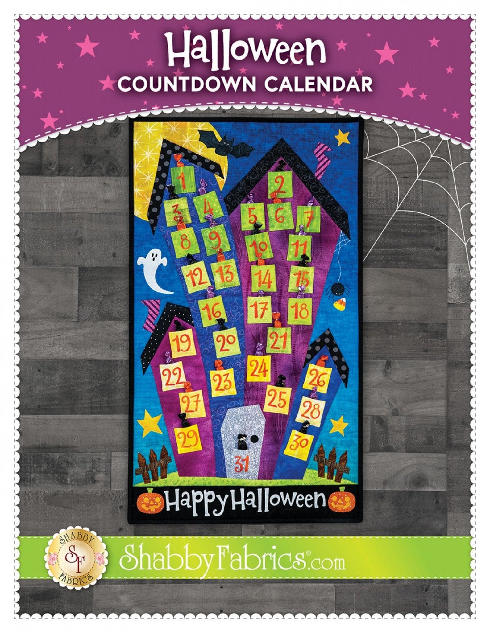 Halloween Countdown Calendar Patternhalloween Wall - Etsy