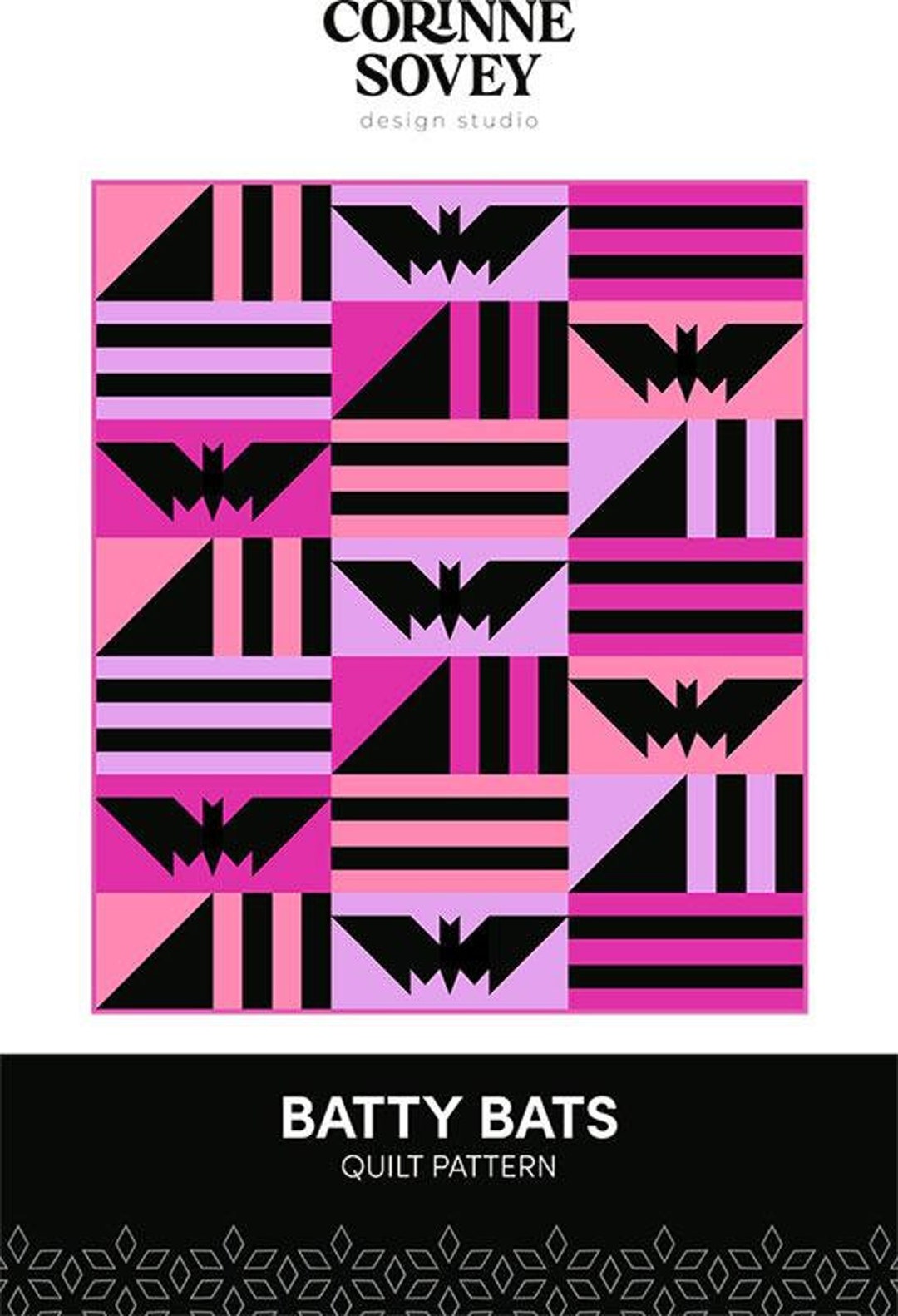 Batty Bats Quilt Pattern by Corrine Sovey*halloween Quilt*halloween Bat ...