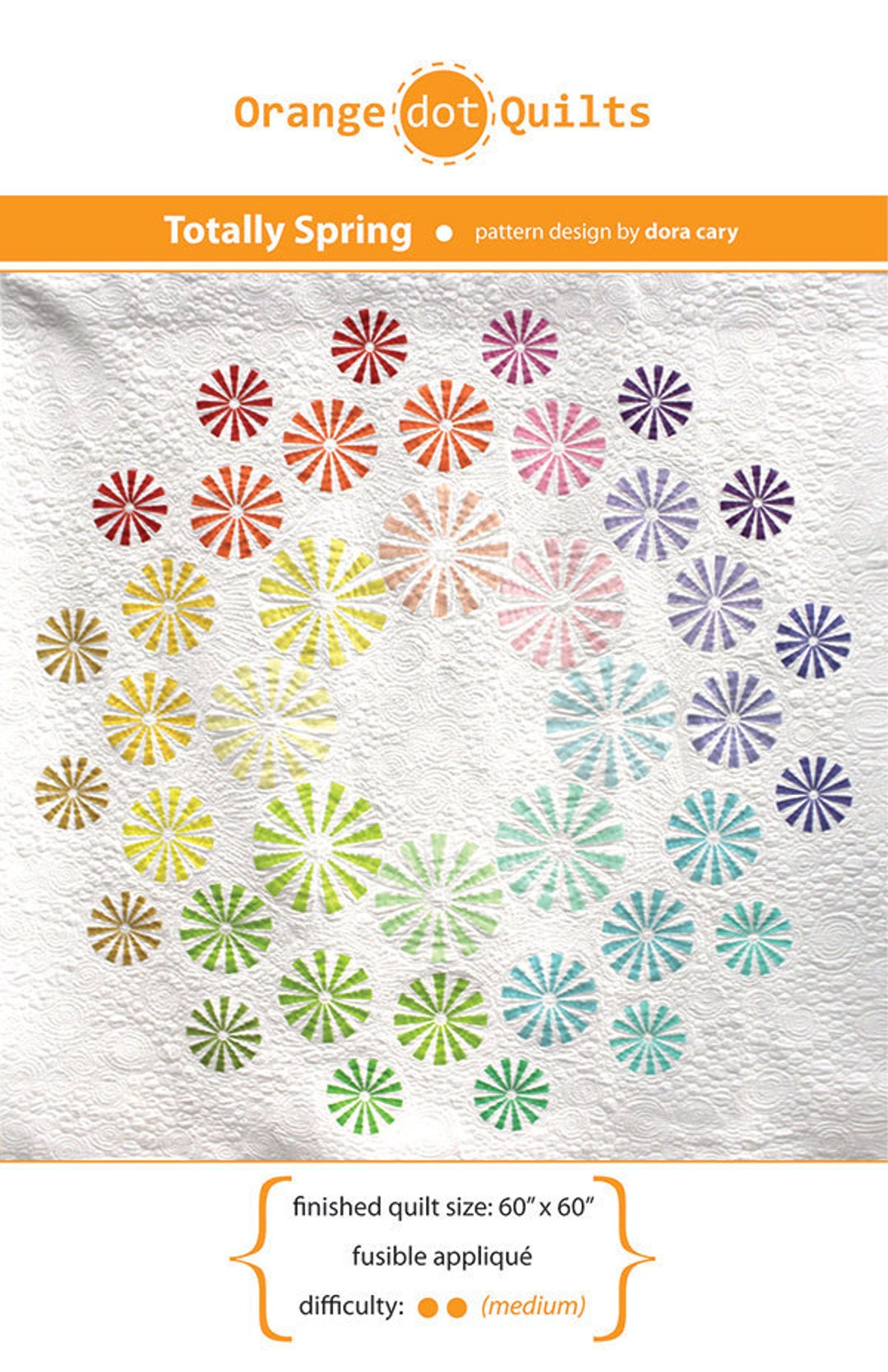 Totally Spring Quilt Pattern by Orange Dot Quilts*spring Quilt*spring ...