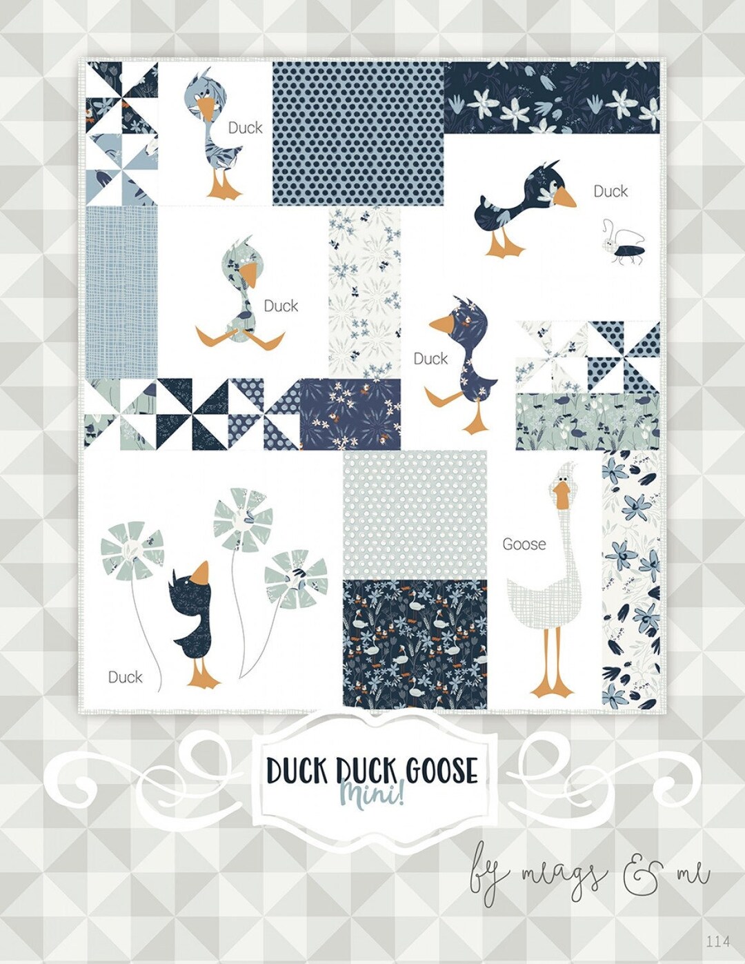 Duck Duck Goose Mini Quilt Pattern From Meags and Me*duck, Duck, Goose ...