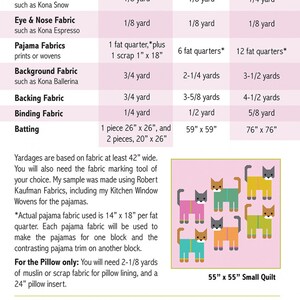 Cats in Pajamas Quilt Pattern From Elizabeth Hartman*cat Quilt*cat ...