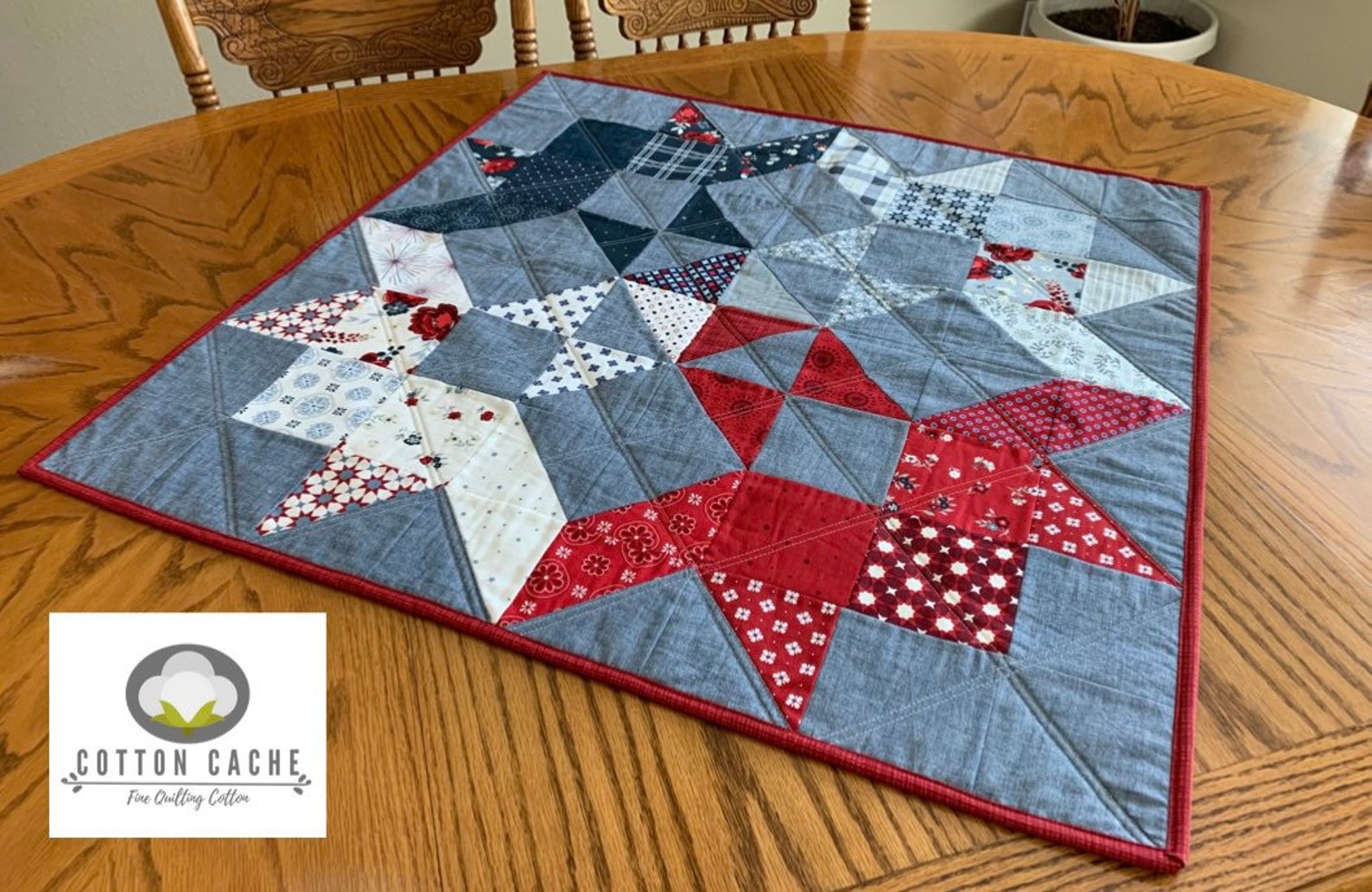Charm Quilt Mini Quilt/table Topper Kitpatriotic Quiltstar - Etsy