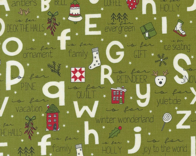 Moda on Dasher A to Z Pine (55660 23) 1/2-YD Increments*sweetwater ...