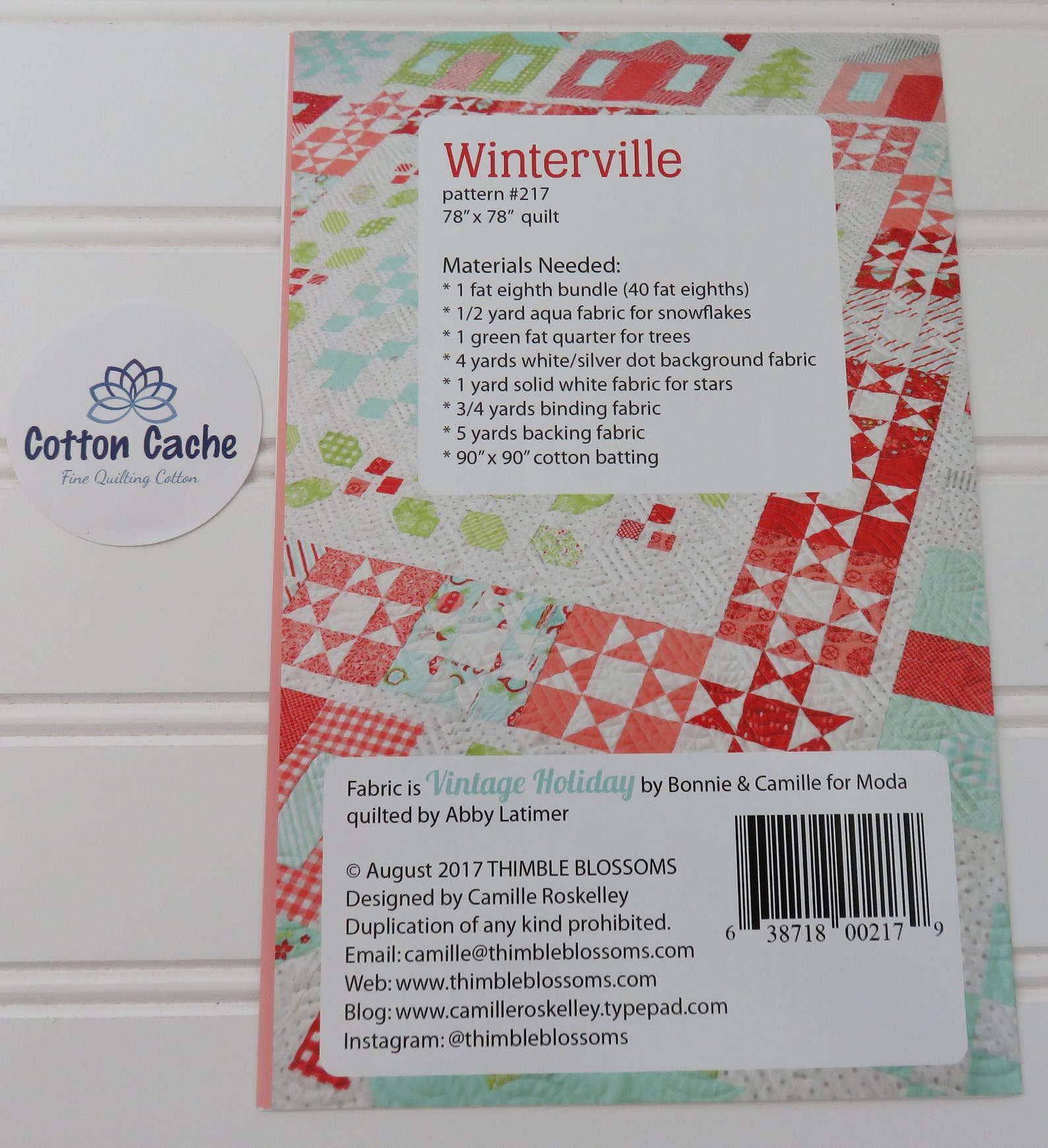 Winterville Quilt Pattern by Thimble Blossoms Bonnie and | Etsy