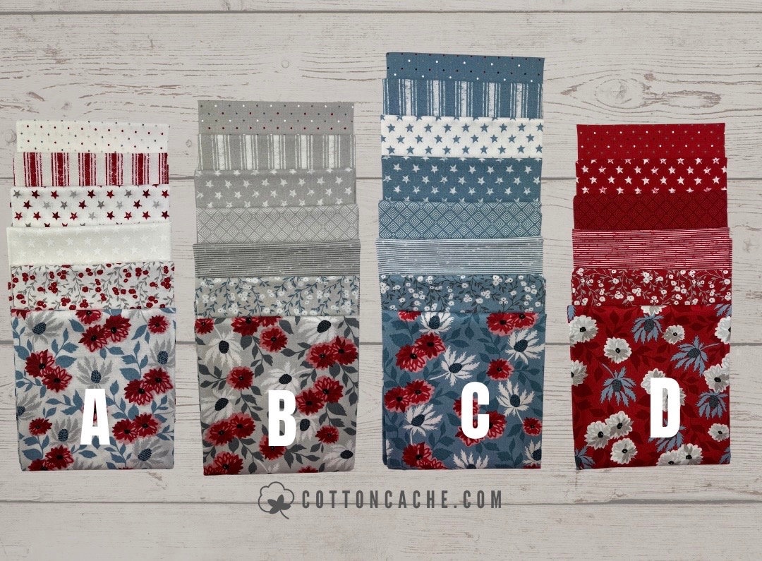MODA Old Glory Fat Quarter Bundles by Lella Boutique (CC 5200 ...