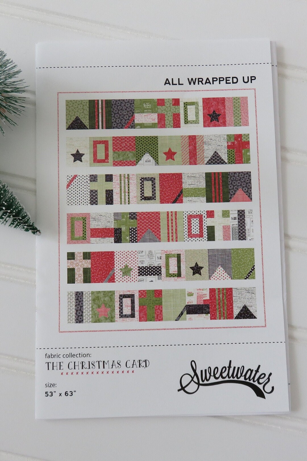 All Wrapped up Quilt Pattern*the Christmas Card Quilt*sweetwater Christmas Quilt*christmas Quilt ...