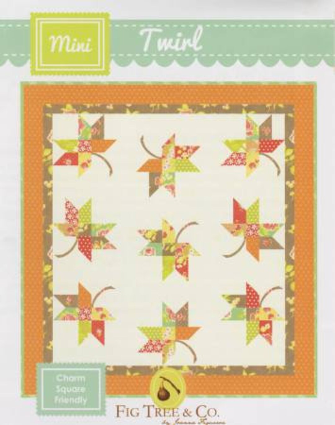 Mini Twirl Quilt Pattern by Fig Tree & Co.*autumn Quilt*leaves*autumn ...