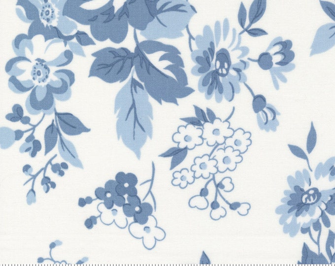 MODA Dwell Cottage Cream Lake (55270 24) 1/2-YD Increments*dwell Floral ...
