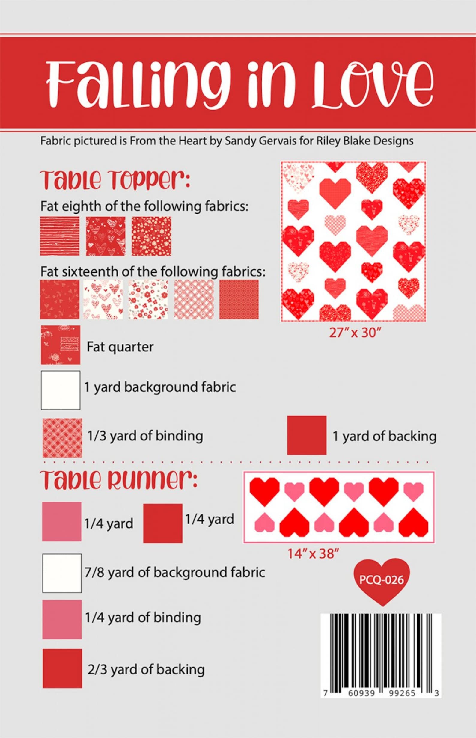 Falling in Love Quilt Patternheart Quiltheart | Etsy