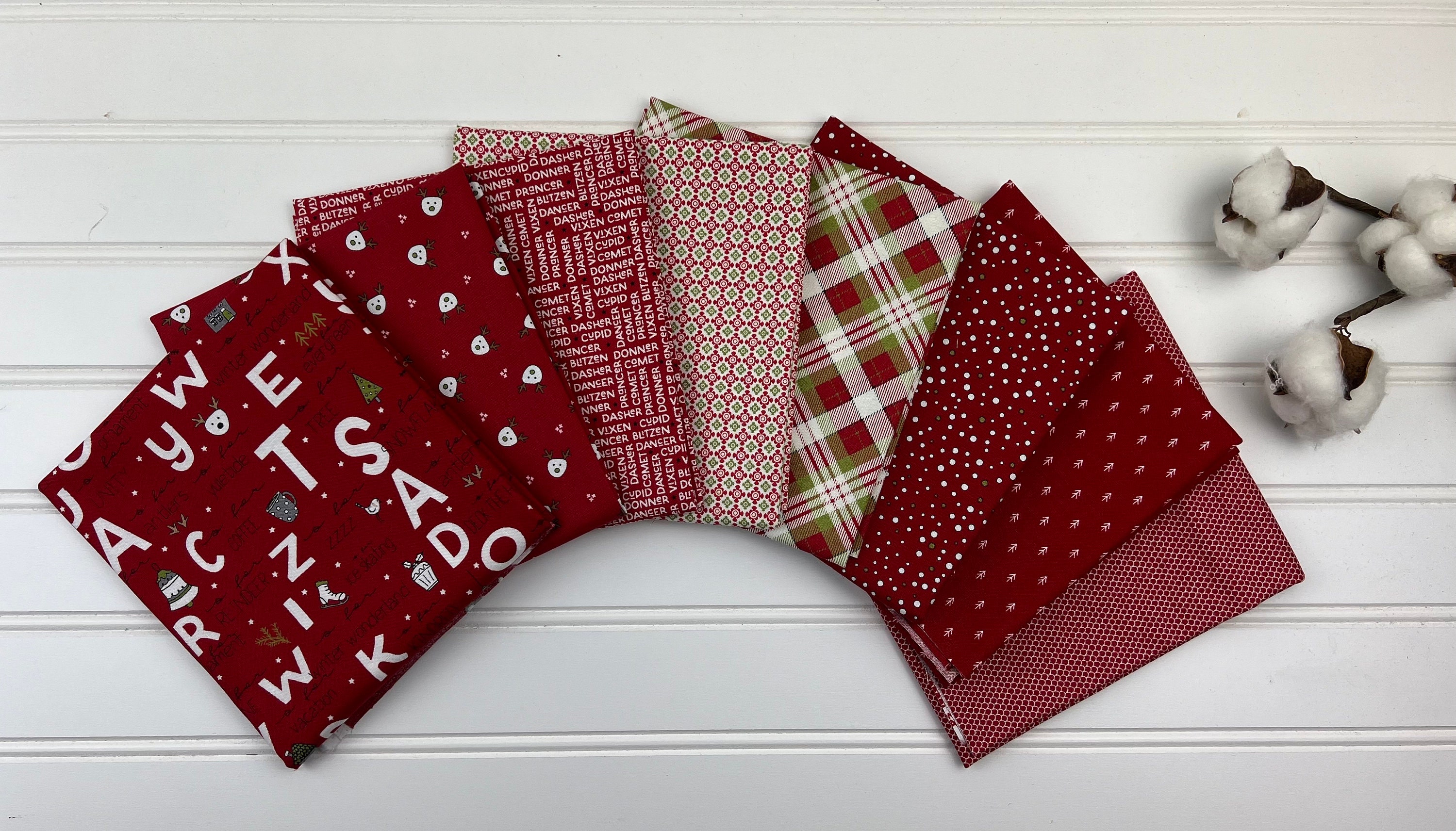 Moda on Dasher Fat Quarter Bundle (CC 55660) Sweetwater Christmas ...