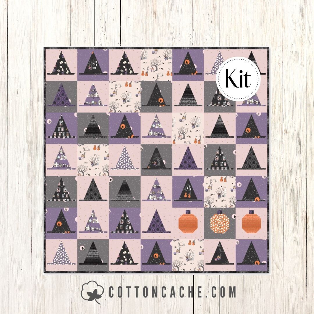 Halloween Haberdashery Quilt Kit Featuring Spooky Schoolhouse CCK 10071 ...