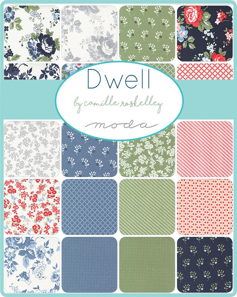 MODA Dwell Fat Quarter Bundle (CC55260) Dwell Precuts*dwell FQ Bundle ...