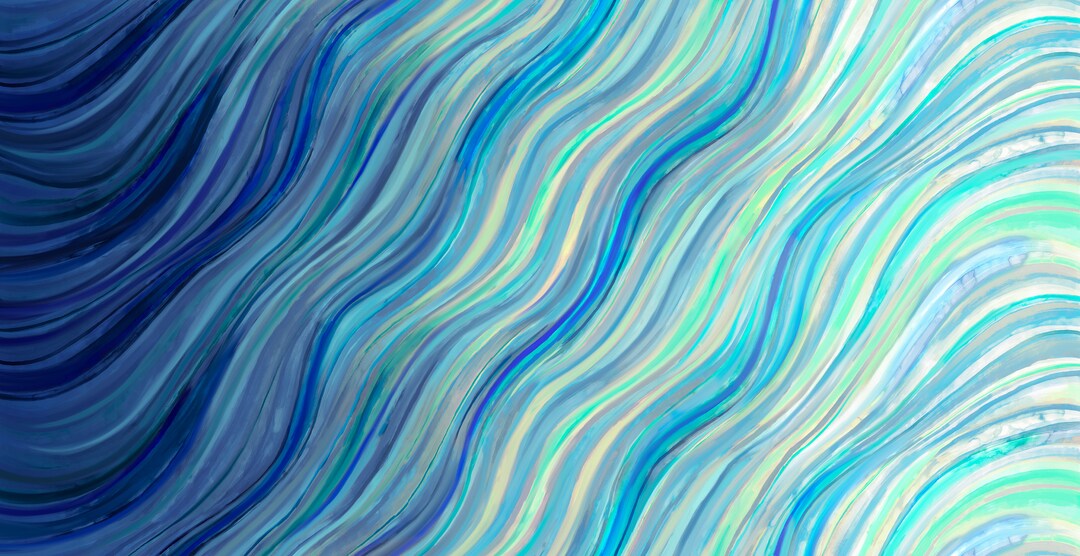 Moda Gradients Auras Watercolor Wave Sapphire (33736 13) 1/2-YD ...
