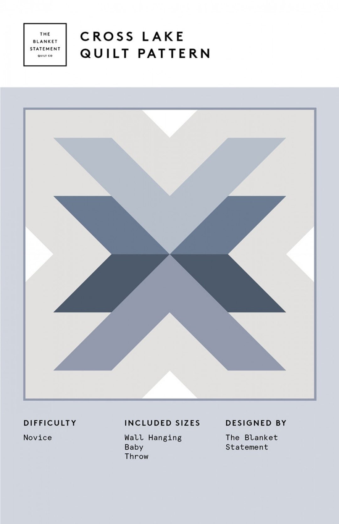 Cross Lake Quilt Pattern by the Blanket Statement*rustic Quilt Pattern ...