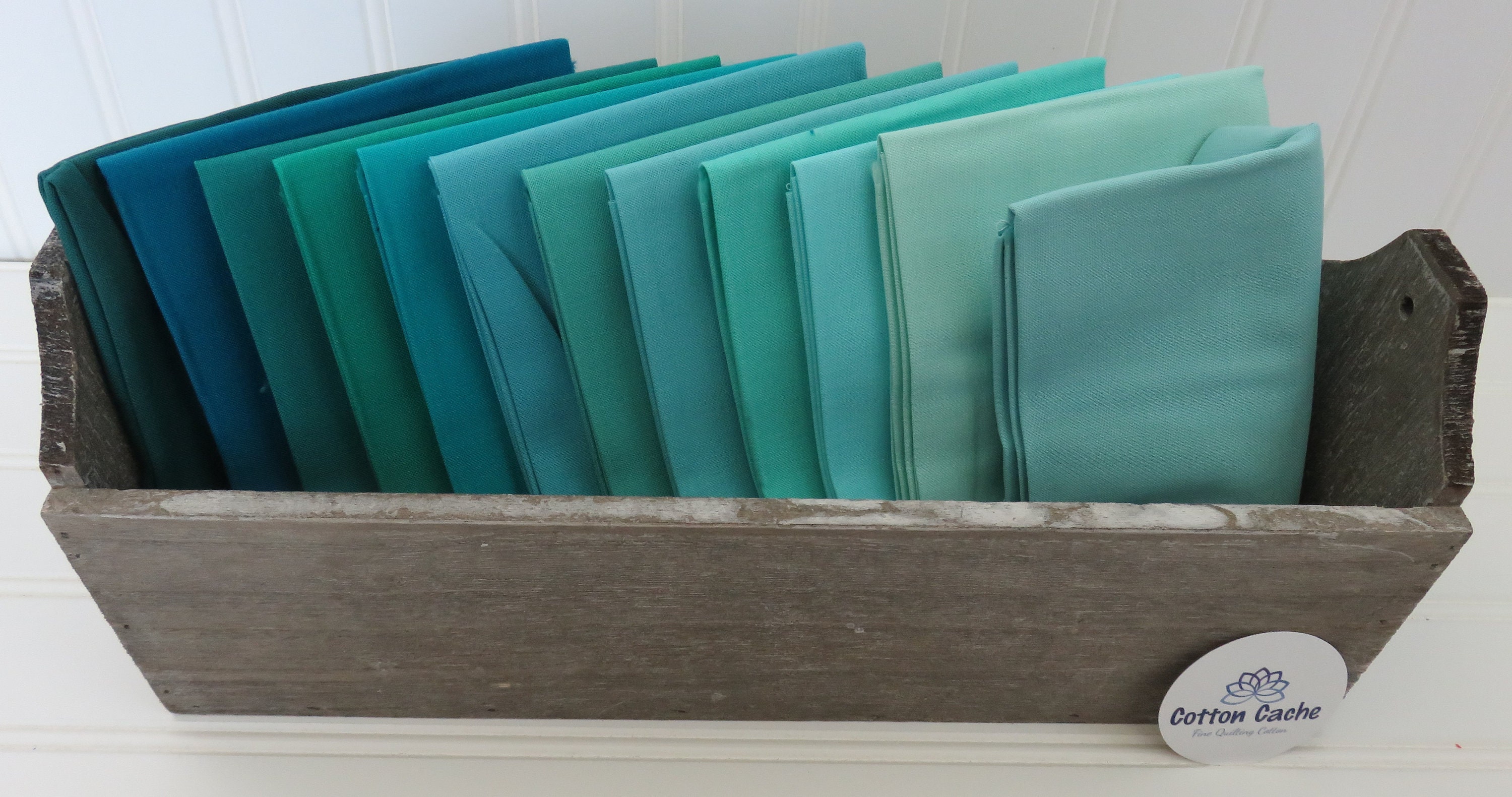 Moda Bella Solids Teal FQ Bundle (9900AB 127)