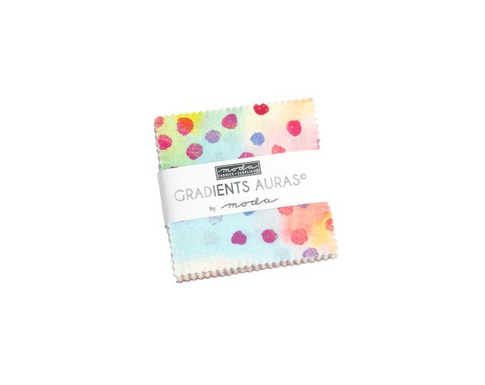 Moda Gradients Auras Mini Charm Pack (33730MC) Watercolor Fabric*bright ...