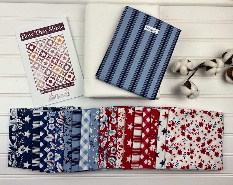 How They Shine Quilt Kit Featuring Freedom Garden (CCK 100184 ...
