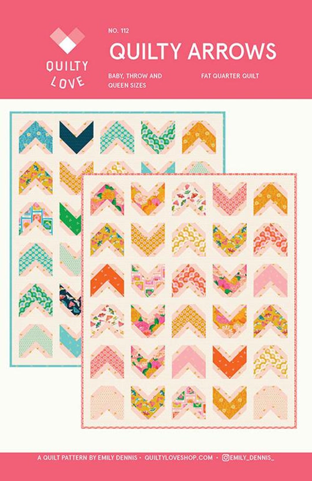 Quilty Arrows Quilt Pattern by Quilty Lovearrow Patternquilty Arrows ...