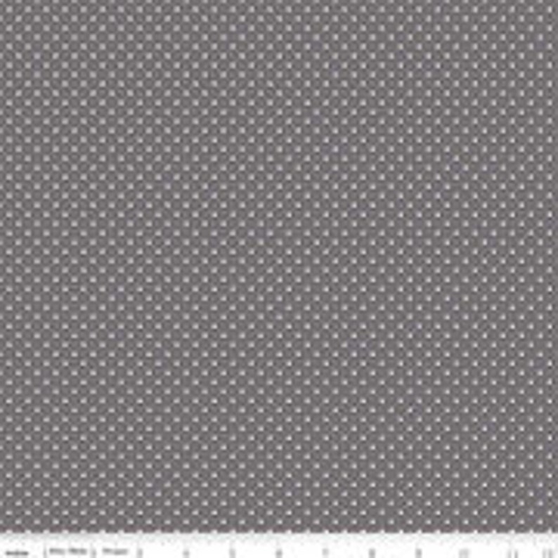 White Swiss Dot on Steel Dark Gray Swiss Dot Fabric Gray - Etsy