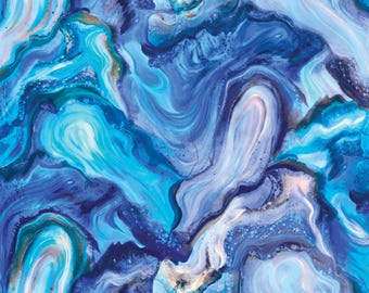 Moda Gradients Auras Dreamy Flowers Onyx (33730 15) 1/2-YD Increments ...