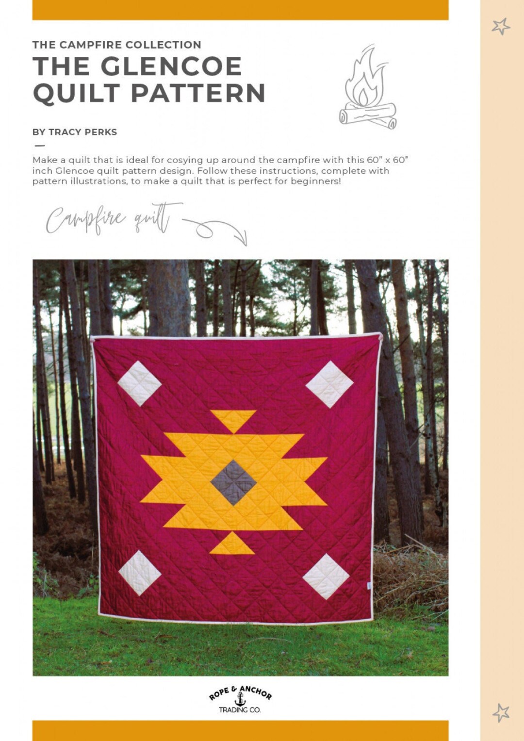 Glencoe Quilt Pattern by Rope & Anchor Trading Co*rustic Quilt Pattern ...