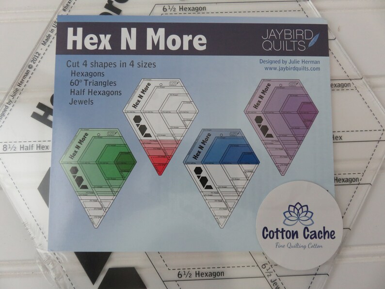 Hex N More Ruler, Hexagon Ruler, Hexi Ruler, Triangle Ruler, Half ...