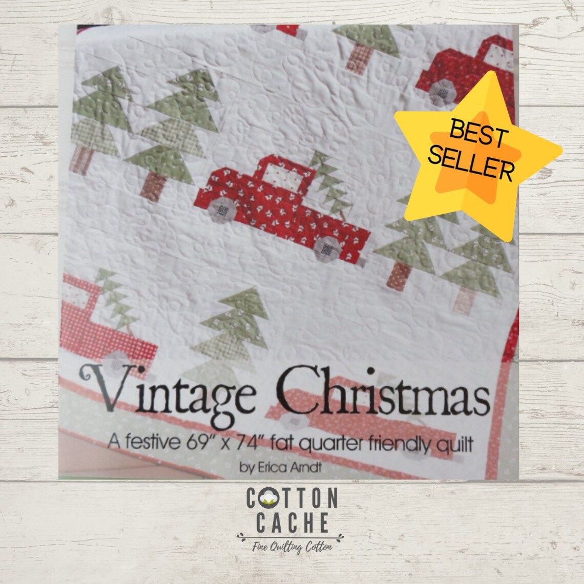 Vintage Christmas Quilt Pattern* Vintage Christmas* Truck Quilt ...