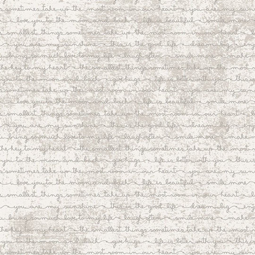 Art Gallery Fabrics Littlest Heartfelt Snow (LT-20036) 1/2 Yard ...