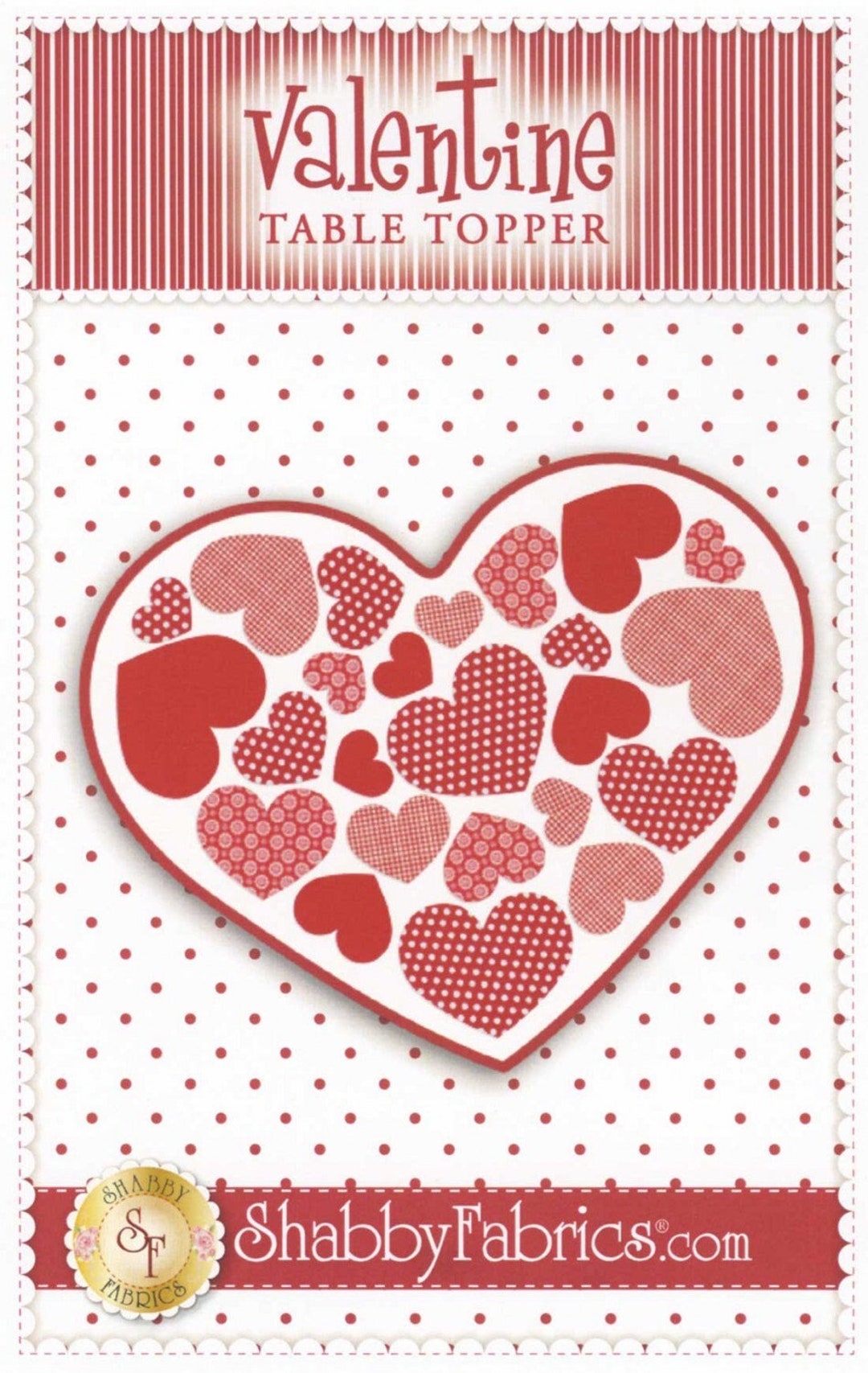 Valentine Table Topper*valentine Topper*heart Quilt*valentine Pattern ...