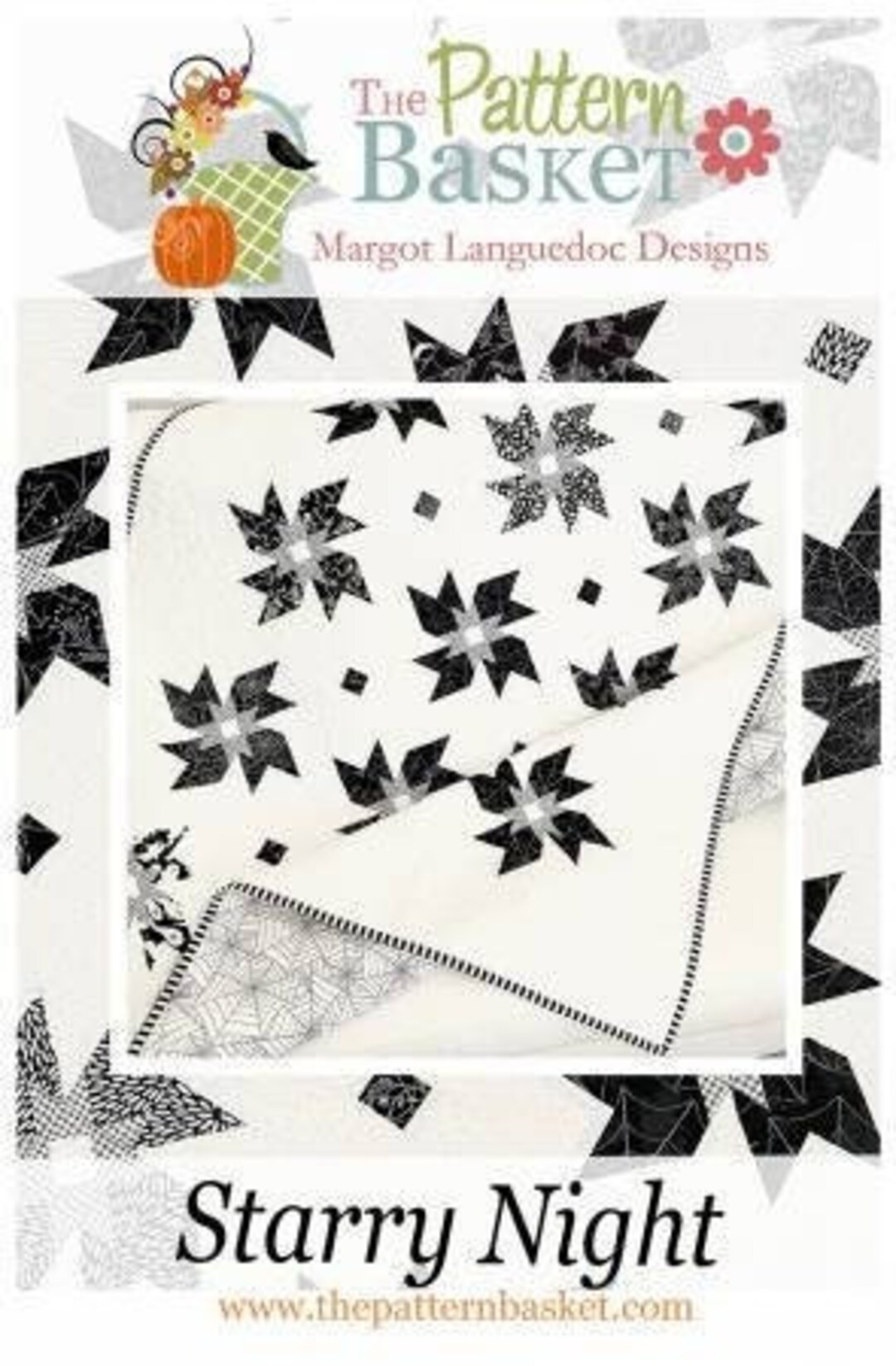 The Pattern Basket Starry Night Quilt Pattern*christmas Quilt*christmas ...