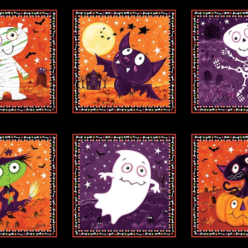 Halloween Quilt Panels - Etsy