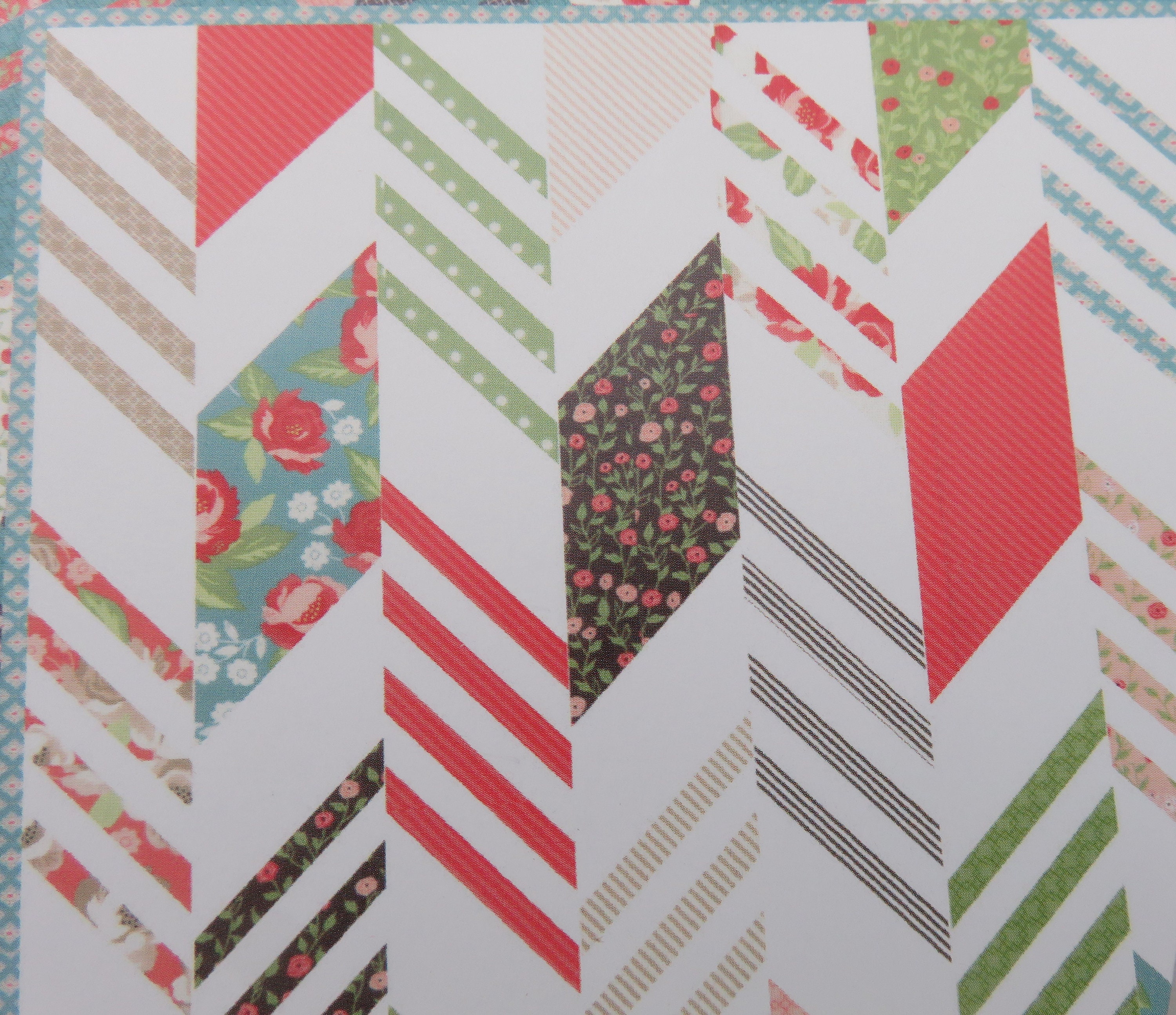Modern Herringbone Quilt Pattern by Lella Boutique