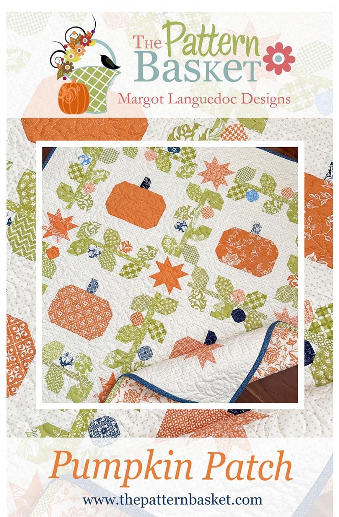 Pumpkin Patch Quilt Pattern by the Pattern Basket*halloween Quilt*pumpkin Quilt*halloween ...