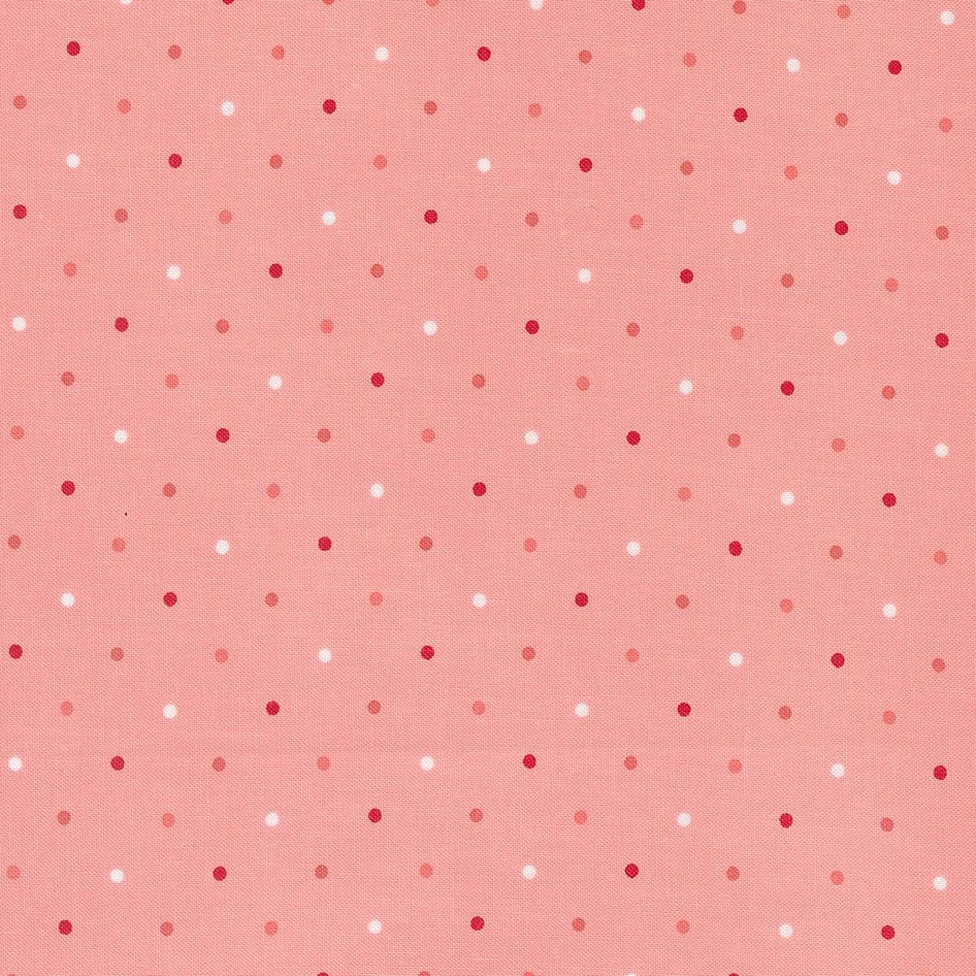 Moda Magic Dot Pink Lemonade (5230 34) 1/2 Yard Increments*white Dot on ...