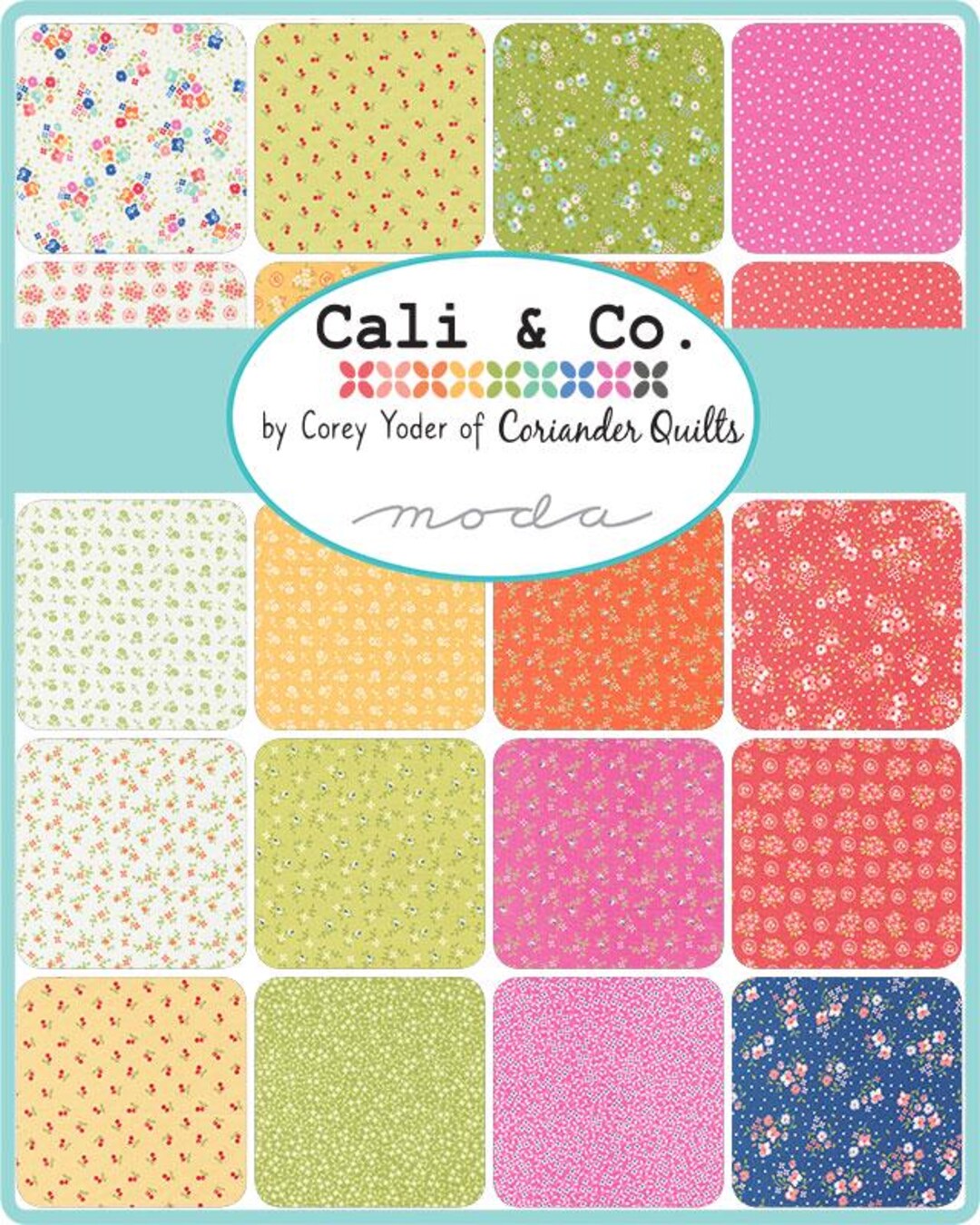Moda Cali Co Fat Quarter Bundle (CC29190) Cali Co Precuts*corey Yoder ...