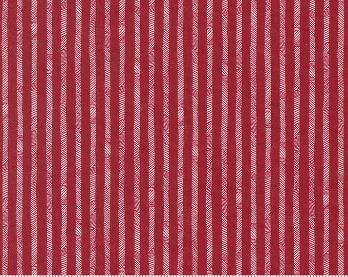 Moda Stateside Stripes Apple Red by Sweetwater (55617 24) 1/2 Yard ...