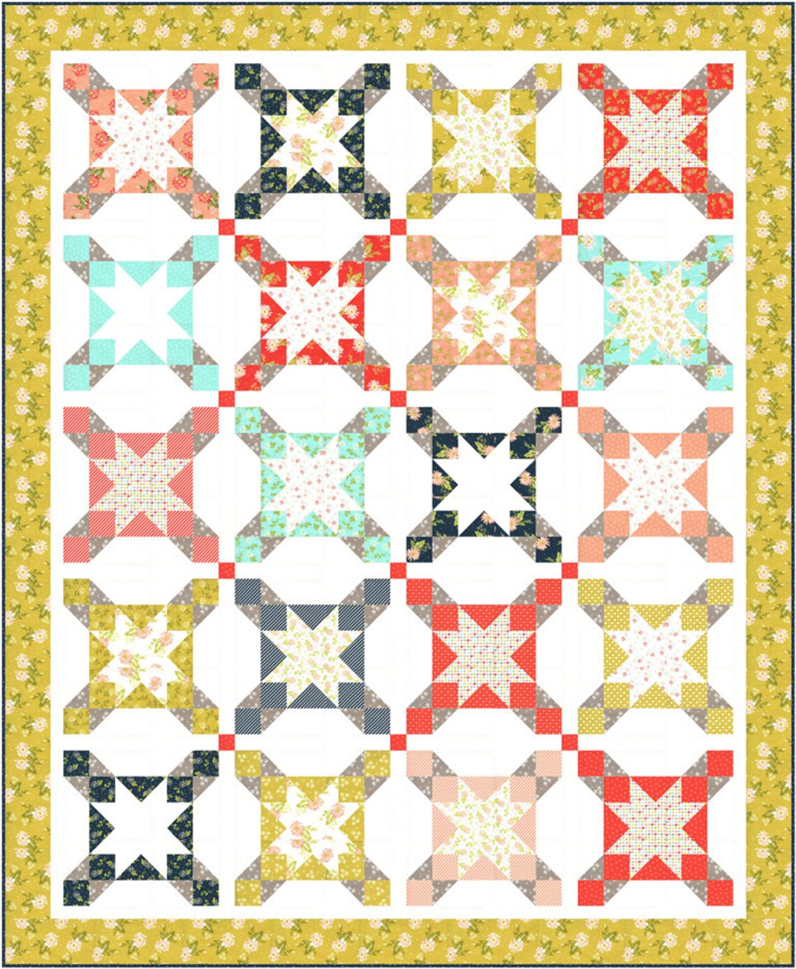 Seaside Quilt PatternHappy Days Quilt PatternSummer Quilt | Etsy