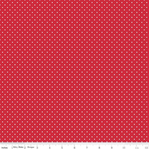 Red Dot Fabric - Etsy