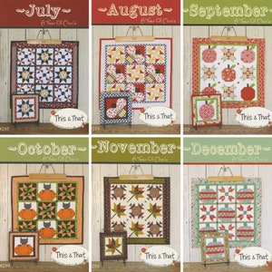 A Year of Minis Quilt Pattern by This & That*mini Quilt of the Month ...