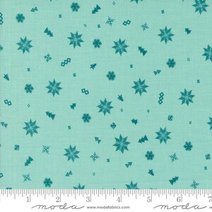 Moda Cozy Wonderland Knit Toss Icicle (45597 17) 1/2-yard Increments ...