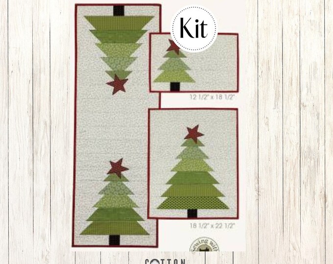 Christmas Pines Table Runner Kit*christmas Kit*christmas Table Runner ...
