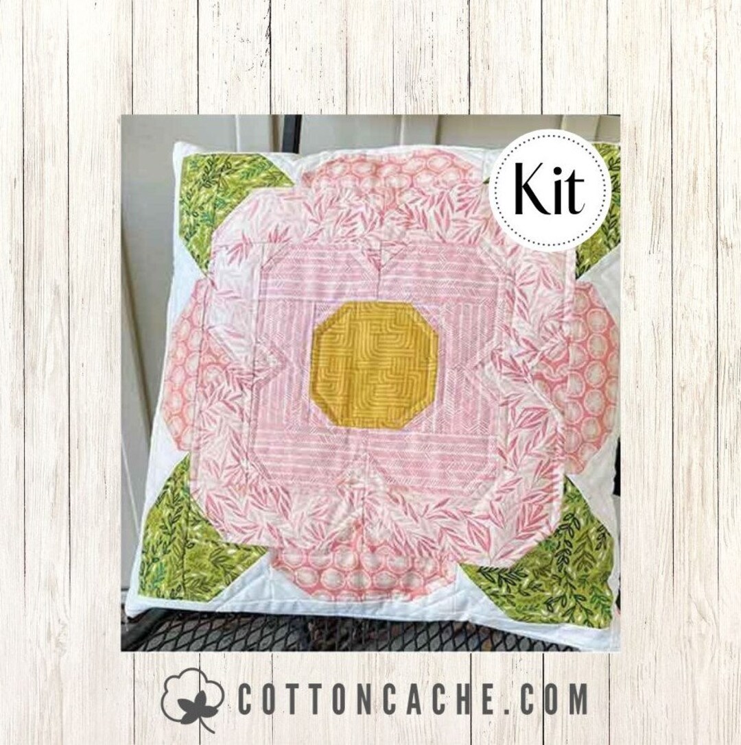 Field Flower Pillow Kit Featuring Willow by One Canoe 2pillow ...