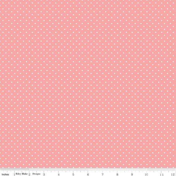 Coral Polka Dot Background