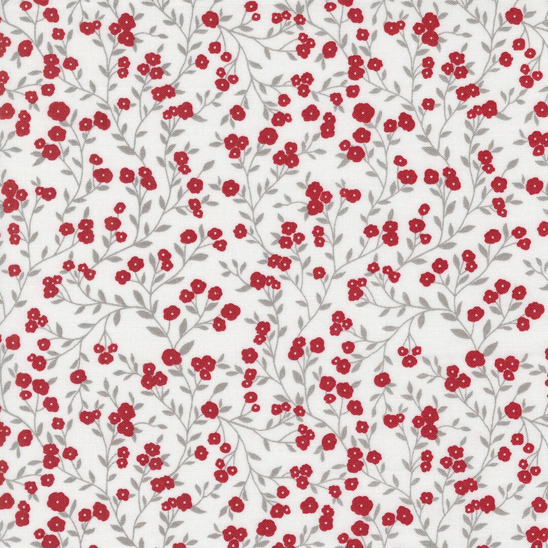 MODA Old Glory American Meadow Cloud Red by Lella Boutique (5201 11) 1/ ...