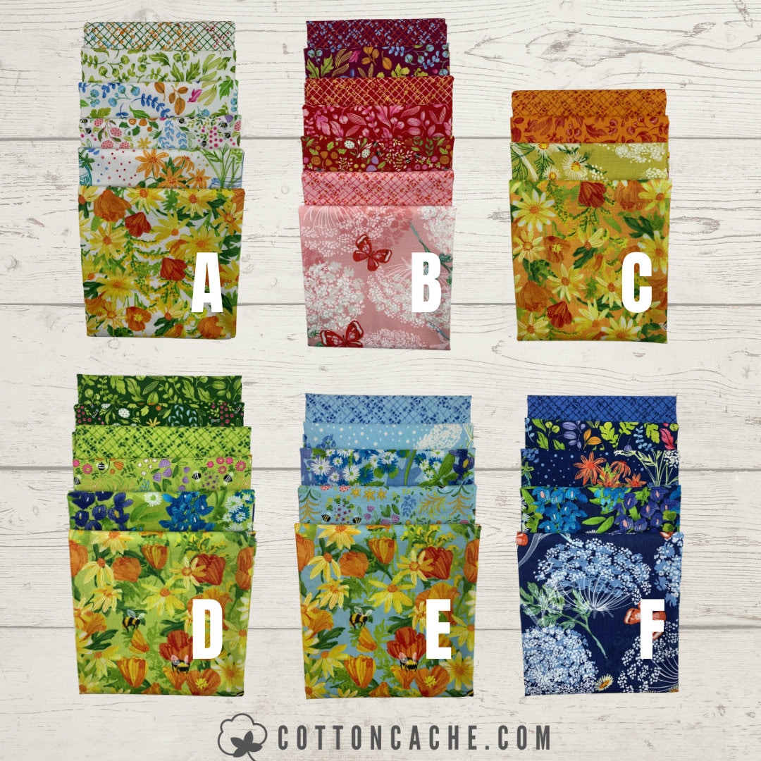 Moda Wild Blossoms FQ Bundle (CC 48730) Wild Blossoms Bundle*spring ...