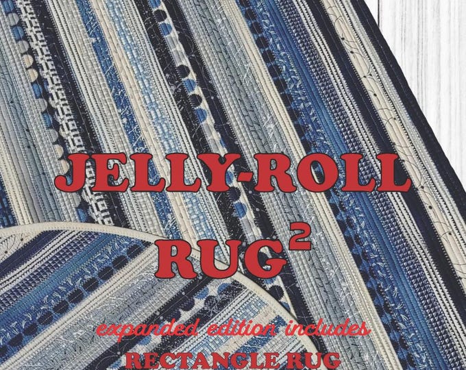 Jelly Roll Rug 2 Pattern by R.J. Designs*jelly Roll Rug*jelly Roll ...