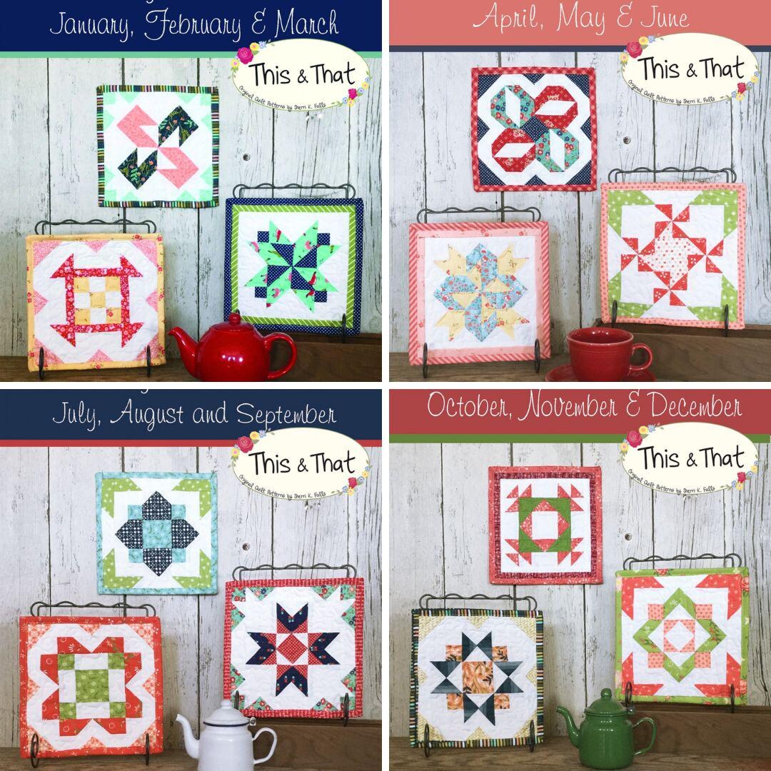 Bitty Barn Blocks Quilt Pattern by This & That*mini Quilt of the Month ...