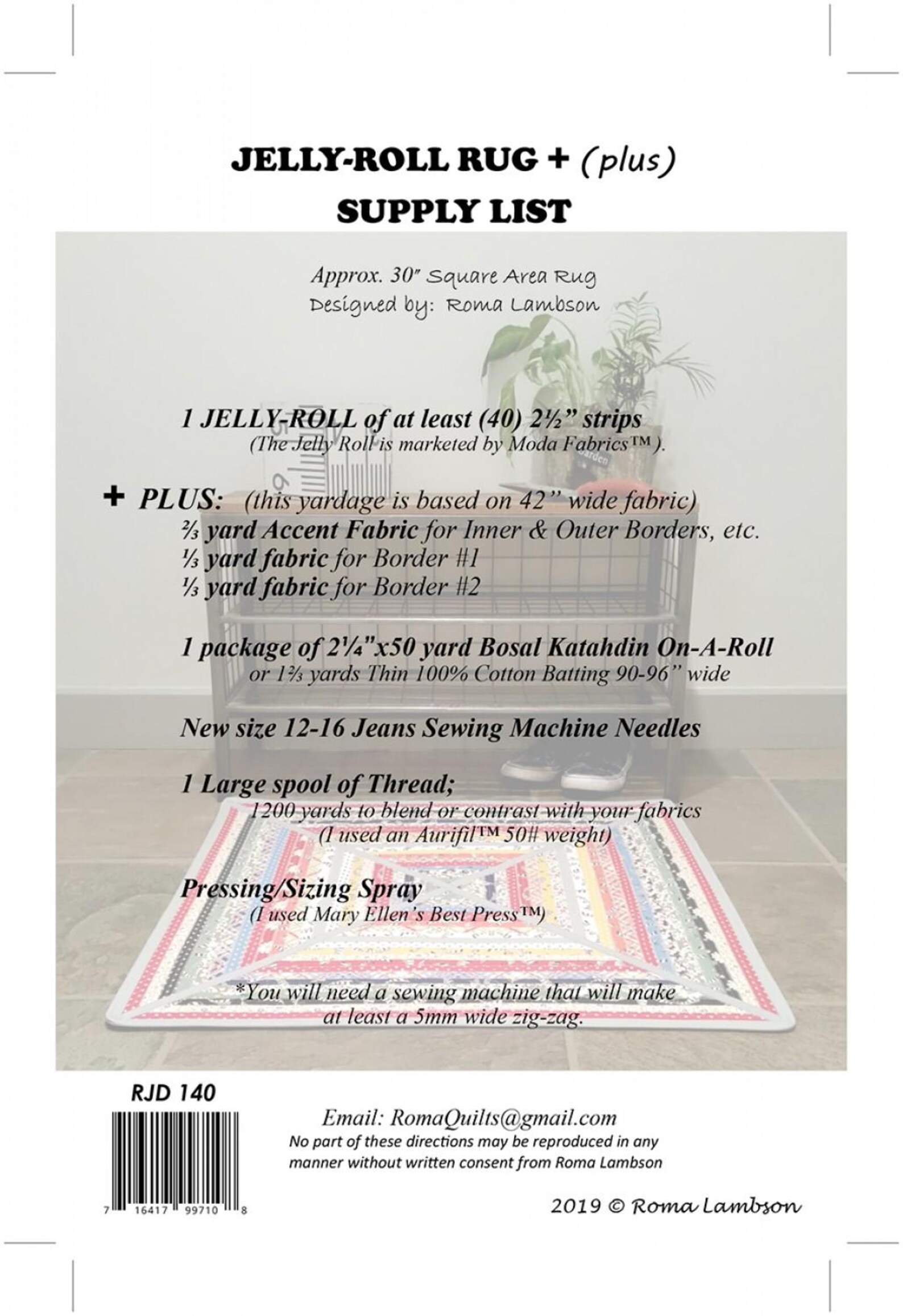 Jelly Roll Rug + Pattern by R.J. Designs*jelly Roll Rug*jelly Roll ...